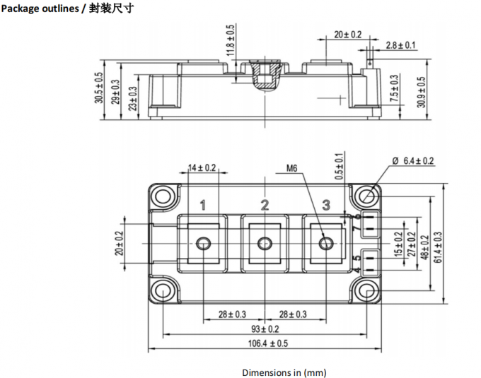 1200V 300A IGBT Half Bridge Module Solid Power-DS-SPS300B12G6M4 ...